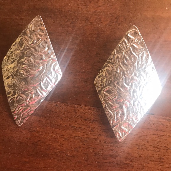 Jewelry | Vintage Silver Shield Earrings | Poshmark